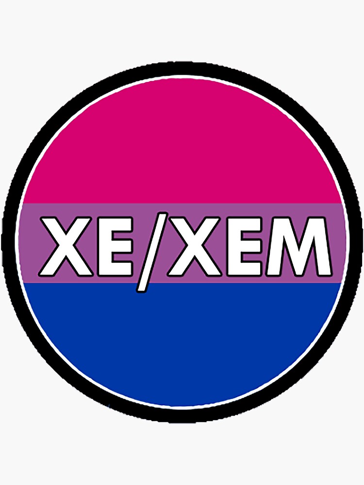 "xe/xem bi flag" Sticker for Sale by thegreenery | Redbubble