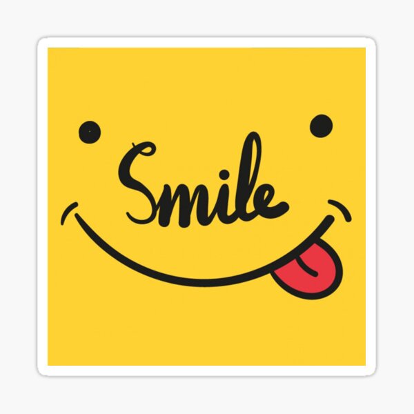 "Smile Logo " Sticker for Sale by dotdre | Redbubble