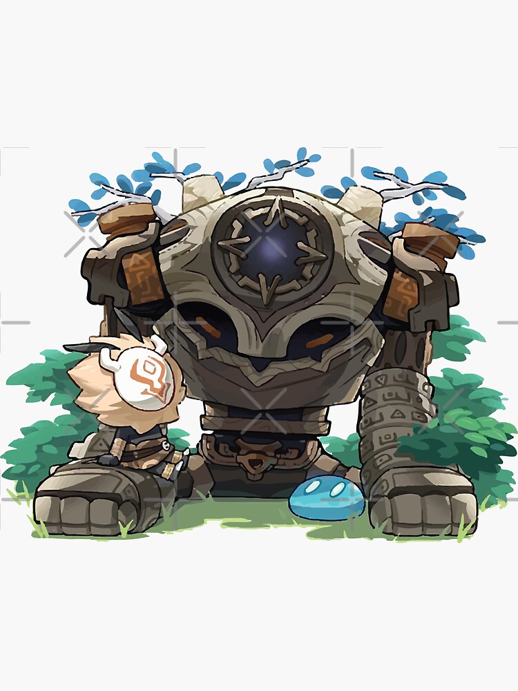 "Genshin Impact - Chibi Ruin Guard Giant" Sticker for Sale by Krimsy ...