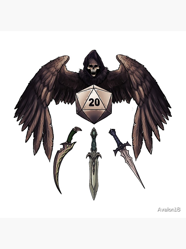"DnD - rogue class symbol" Art Board Print for Sale by Avalon18 | Redbubble