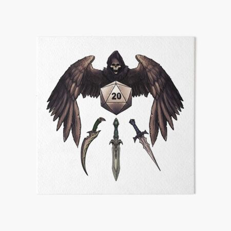 "DnD - rogue class symbol" Art Board Print for Sale by Avalon18 | Redbubble