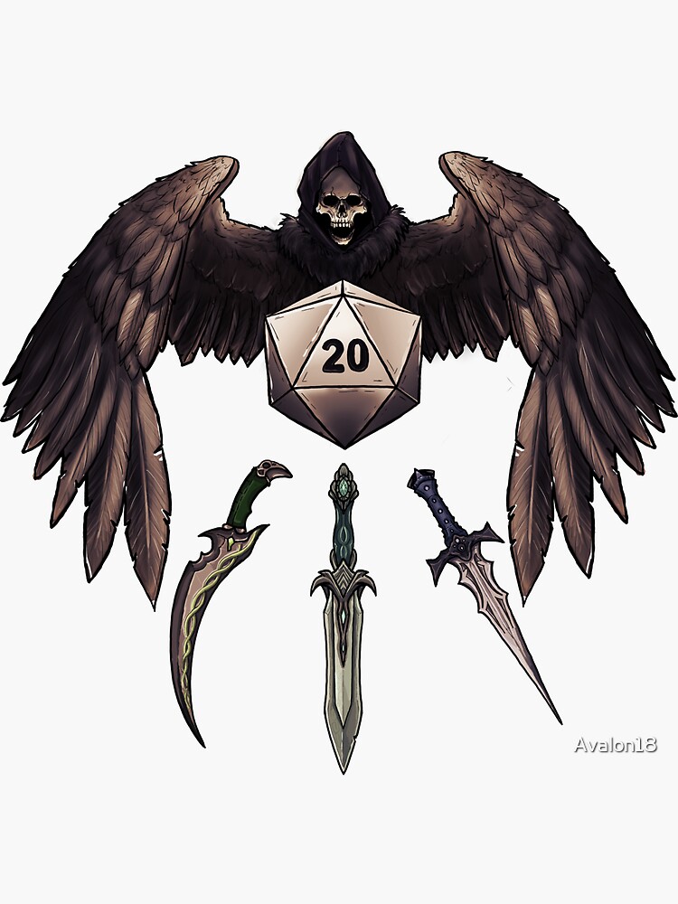 "DnD - rogue class symbol" Sticker for Sale by Avalon18 | Redbubble