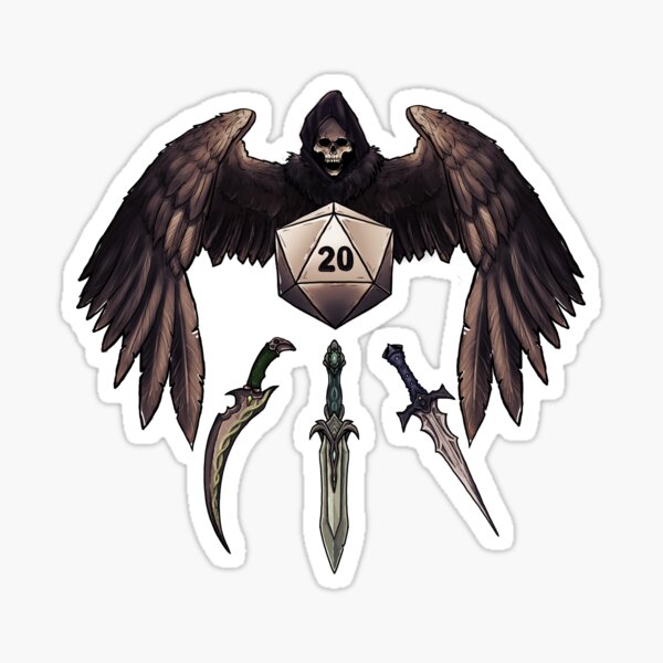 "DnD - rogue class symbol" Sticker for Sale by Avalon18 | Redbubble