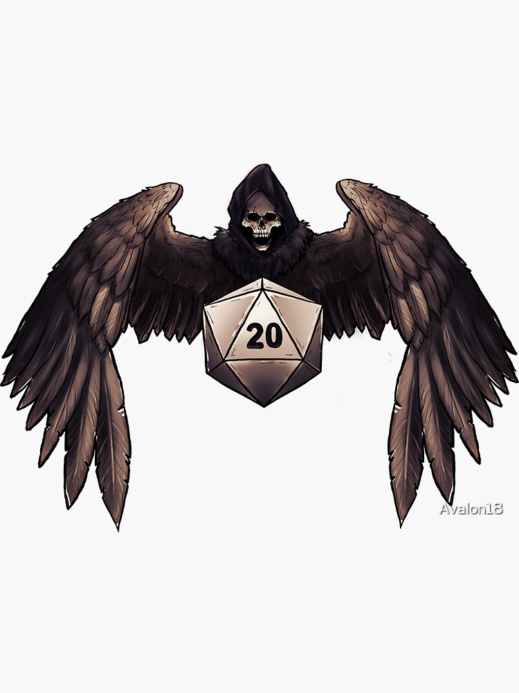 "DnD - raven queen " Sticker for Sale by Avalon18 | Redbubble
