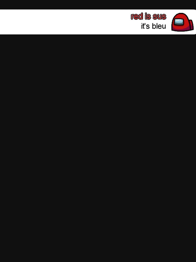 "among us red is sus " Active T-Shirt by karimbs02 | Redbubble