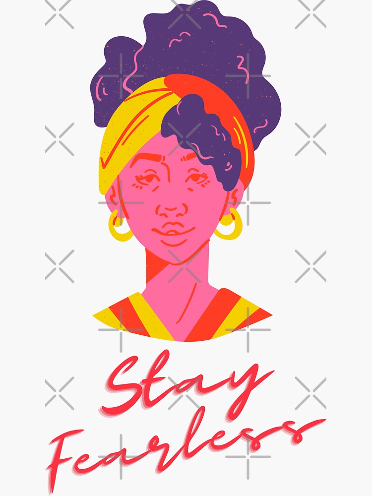 "Stay Fearless woman" Sticker for Sale by Thatdisneylife | Redbubble