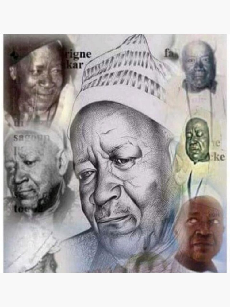 "SERIGNE FALLOU MBACKE" Sticker for Sale by Momlo76317 | Redbubble