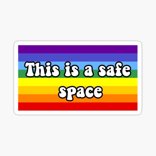 "LGBTQ+ Safe space" Sticker by Stacisfanshop | Redbubble