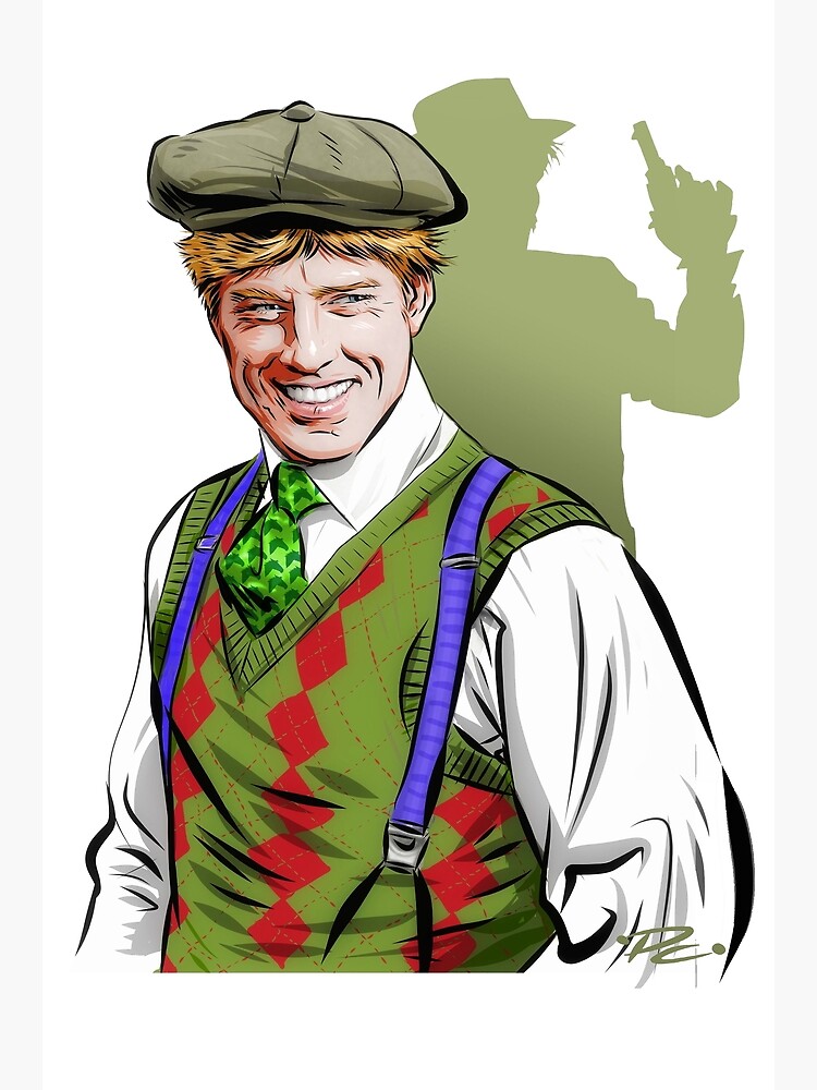 "Robert Redford - An illustration by Paul Cemmick" Poster for Sale by ...