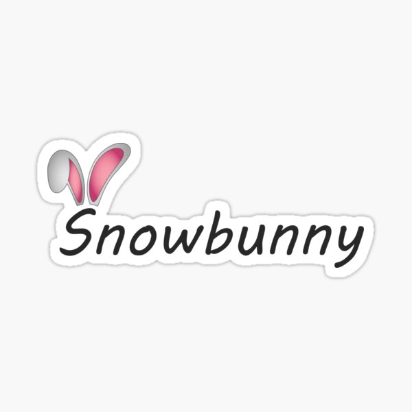 "Snowbunny" Sticker for Sale by Jeffmurdoc099 | Redbubble