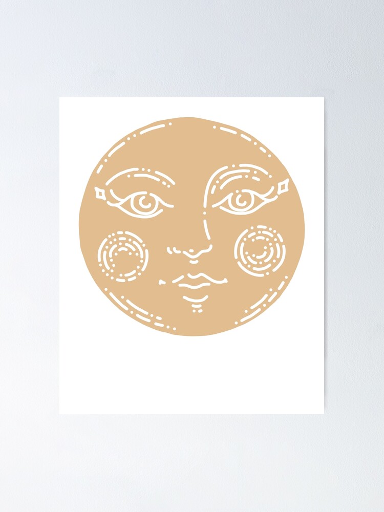 "Moon Face " Poster for Sale by Thatdisneylife | Redbubble