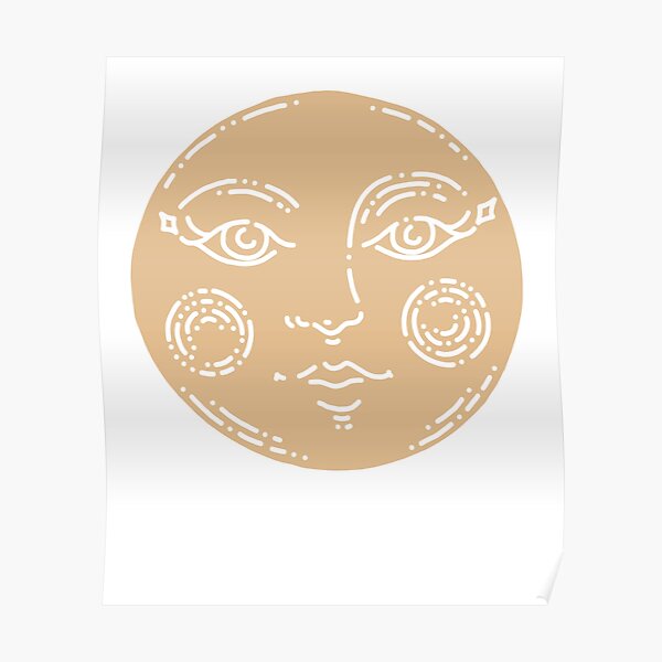 "Moon Face " Poster for Sale by Thatdisneylife | Redbubble
