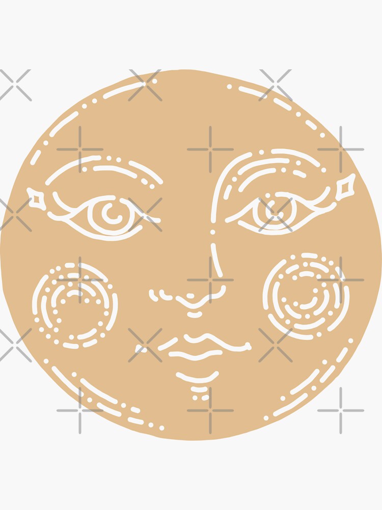 "Moon Face " Sticker by Thatdisneylife | Redbubble