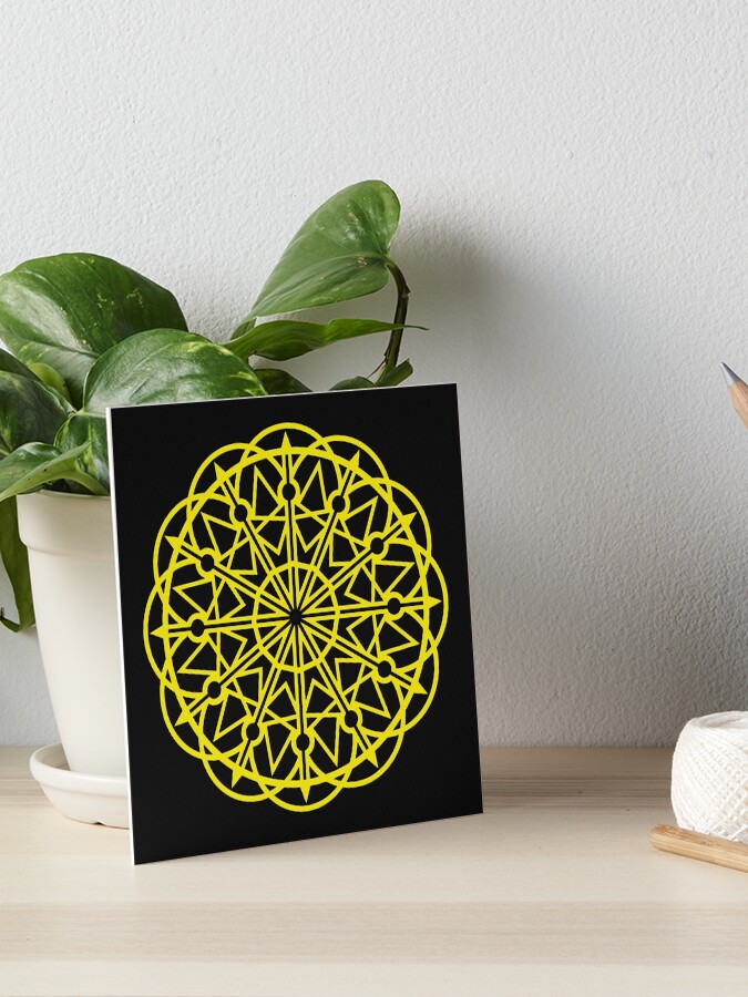 "Copy of Dodecagram / Dodecagon / Pentagram / Floral" Art Board Print ...