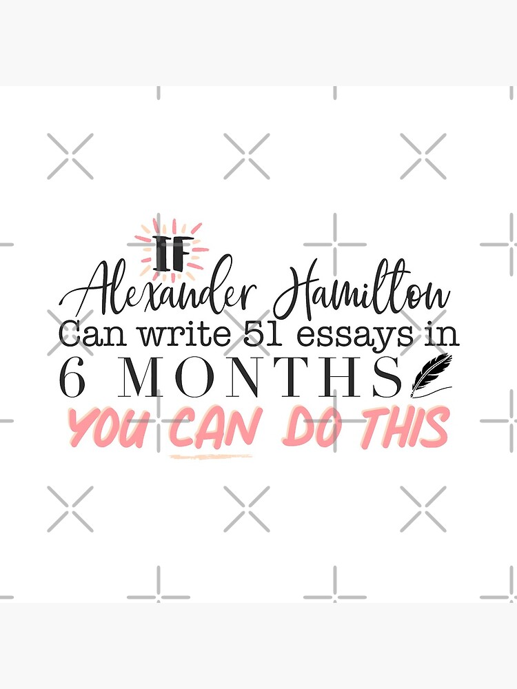 "Alexander Hamilton 51 Essays Inspiration Student Quote" Acrylic Block ...