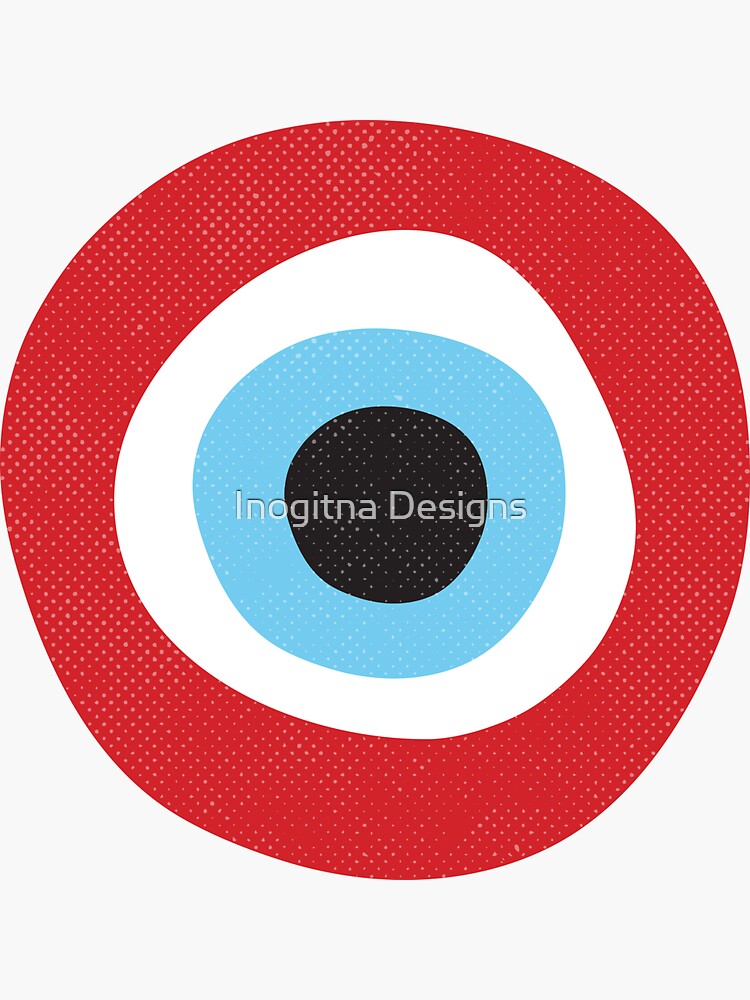 "Red Evil Eye Symbol" Sticker by inogitna | Redbubble