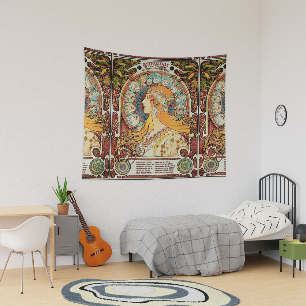 "Vintage Gypsy Astrology Poster | Alphonse Mucha " Poster for Sale by ...