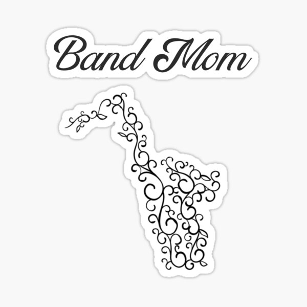"Band Mom Saxophone" Sticker for Sale by joshuayesman35 | Redbubble