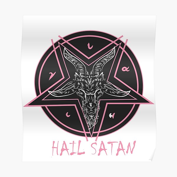 "Hail Satan" Poster by Koolchi | Redbubble