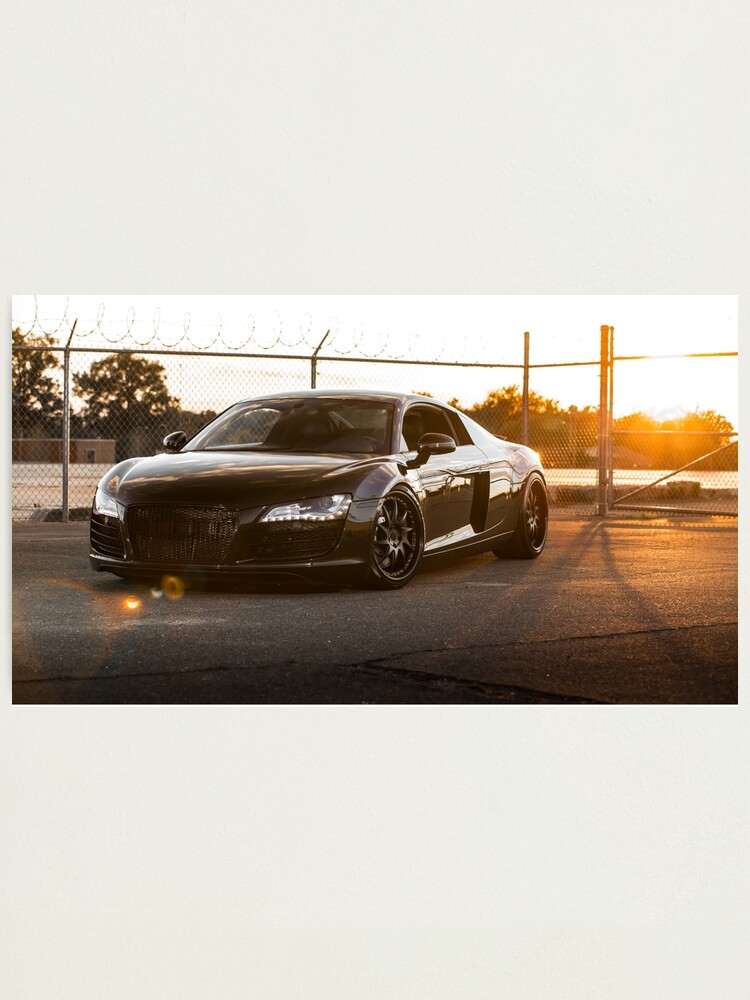 "Audi R8 at Sunset" Photographic Print by MikeKuhnRacing | Redbubble