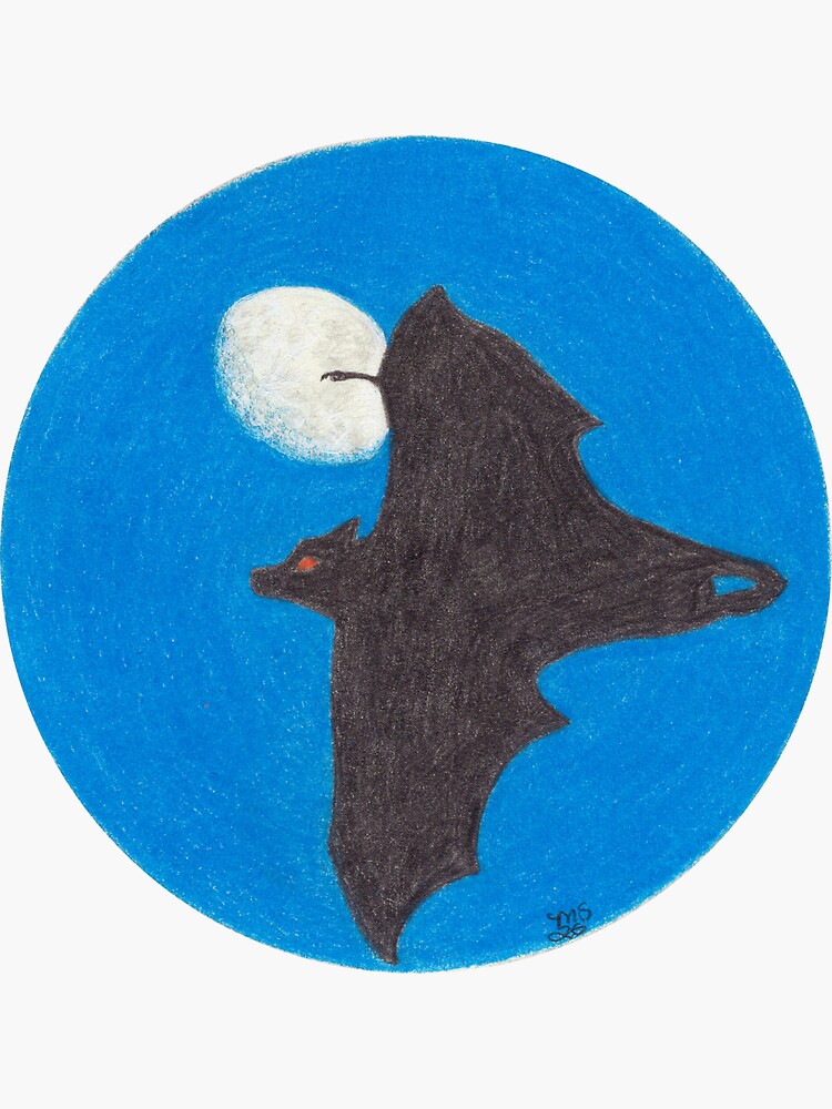 "Ahool - Giant Bat Cryptid" Sticker for Sale by PixlPixi | Redbubble