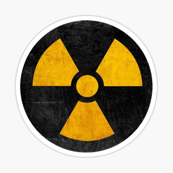 "Radiation!" Sticker for Sale by kathi-s-art | Redbubble