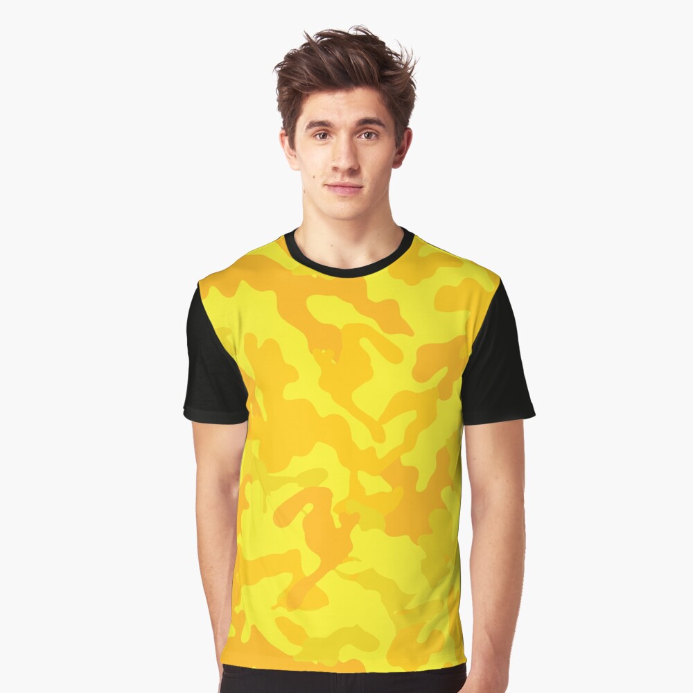 "Yellow camo | Military camouflage pattern design" T-shirt for Sale by ...