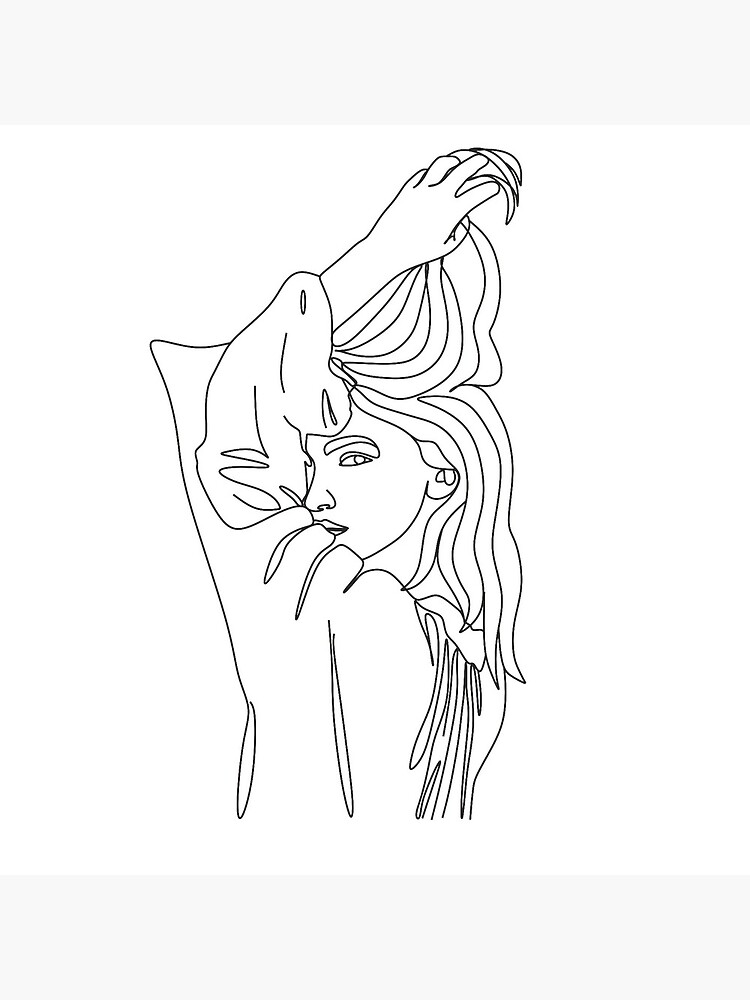 "Female Line Art, Female Figure Line Drawing, Female Face, One Line ...