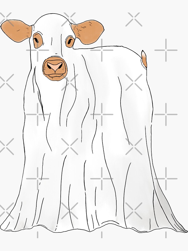 "Ghost Calf" Sticker for Sale by itsbellabell | Redbubble