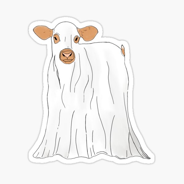 "Ghost Calf" Sticker for Sale by itsbellabell | Redbubble