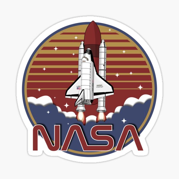 "Nasa Space Launch Emblem" Sticker by arthook | Redbubble