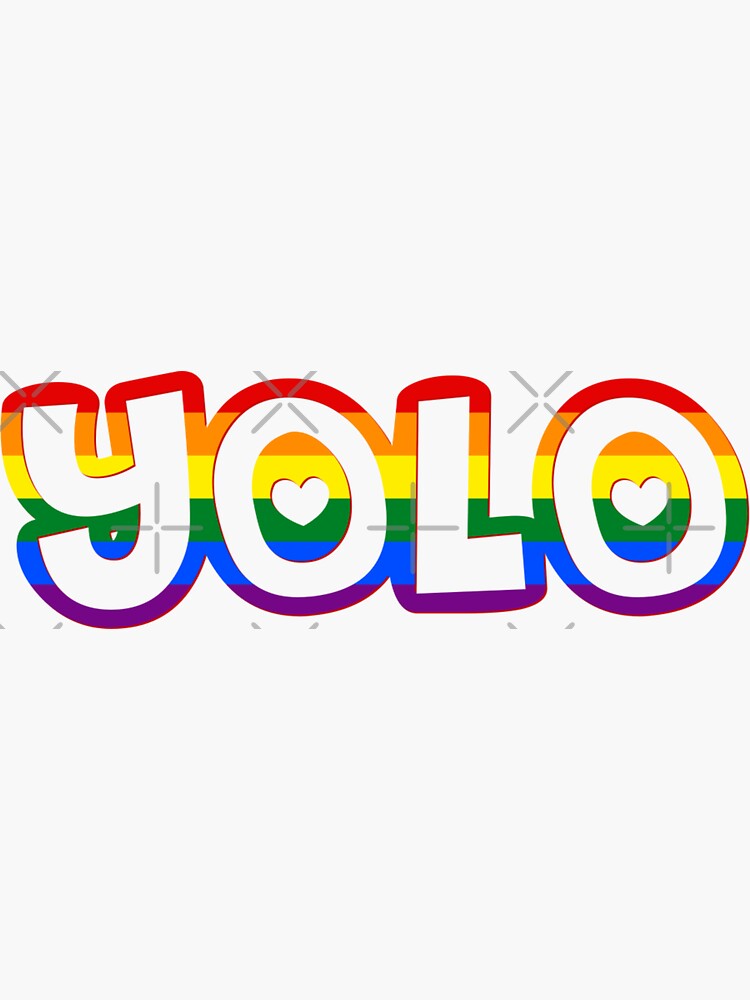"YOLO Design" Sticker for Sale by GamesandMovies | Redbubble
