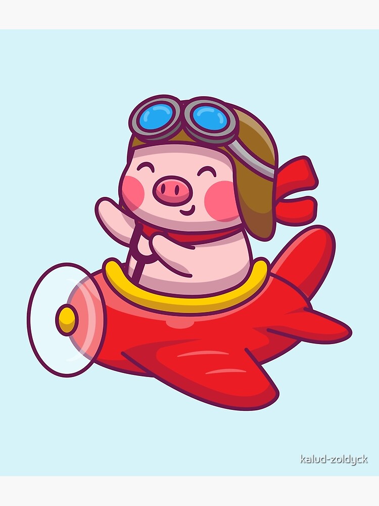 Cute Pig Pilot Canvas sold by Vijay Pudhali | SKU 40931241 | 20% OFF ...