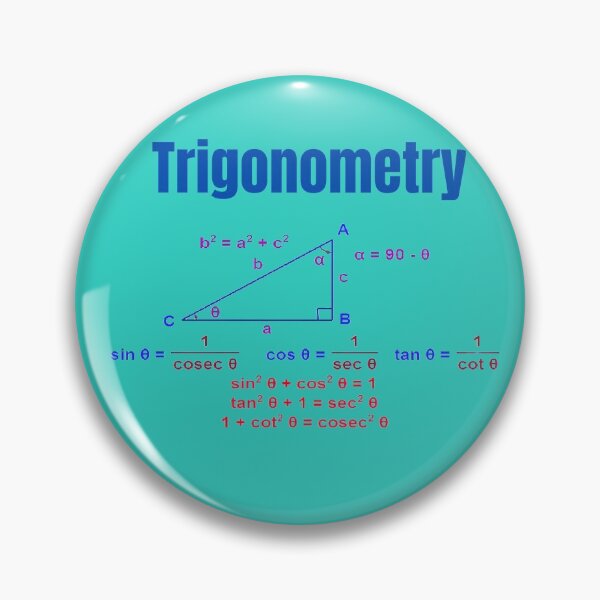 Trigonometry Pins and Buttons | Redbubble