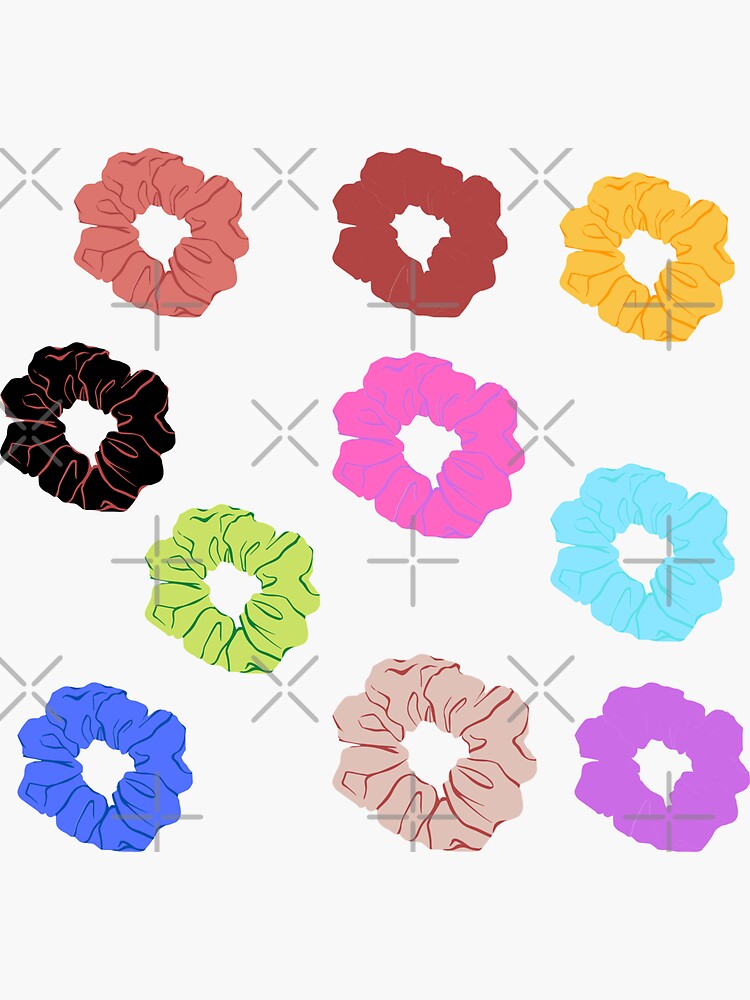 " Scrunchies Aesthetic" Sticker by arce02 | Redbubble