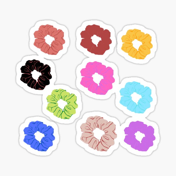 " Scrunchies Aesthetic" Sticker by arce02 | Redbubble