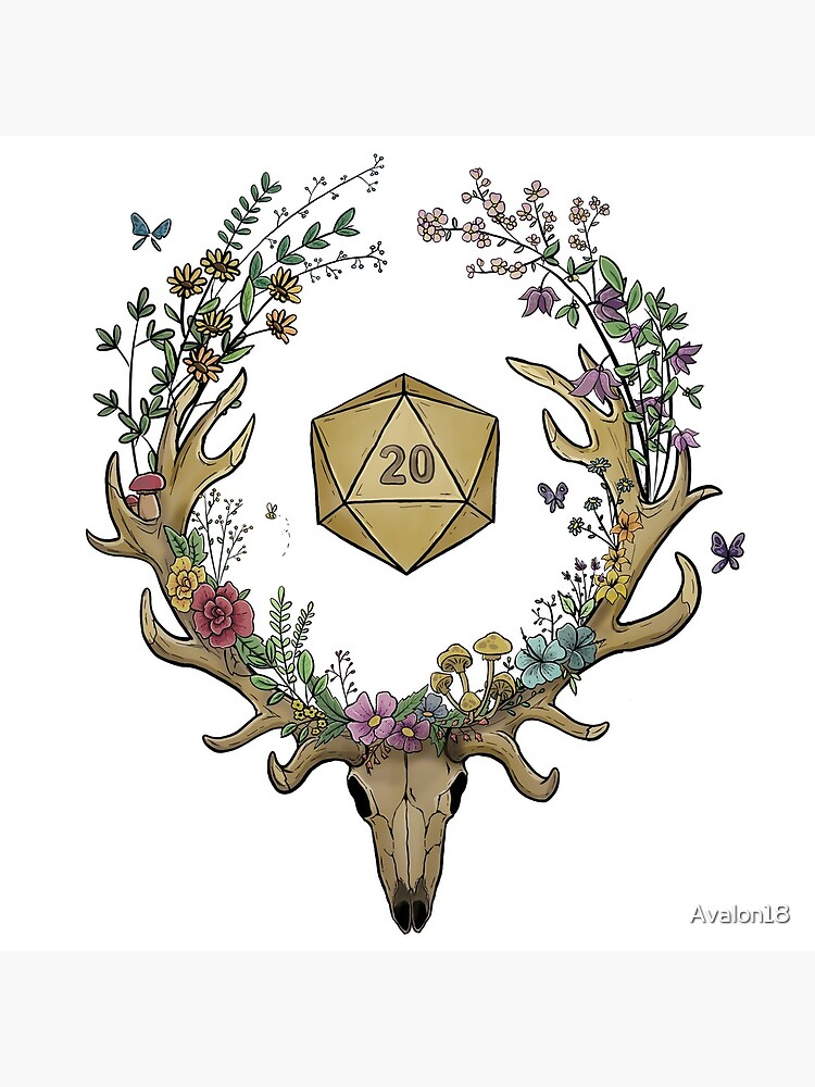 "DnD - Druid class symbol" Art Print for Sale by Avalon18 | Redbubble