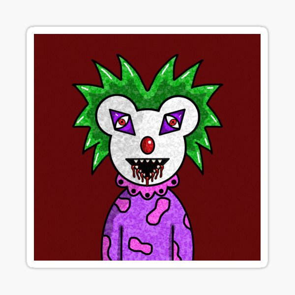 "Killer Clown" Sticker for Sale by svgweeb | Redbubble