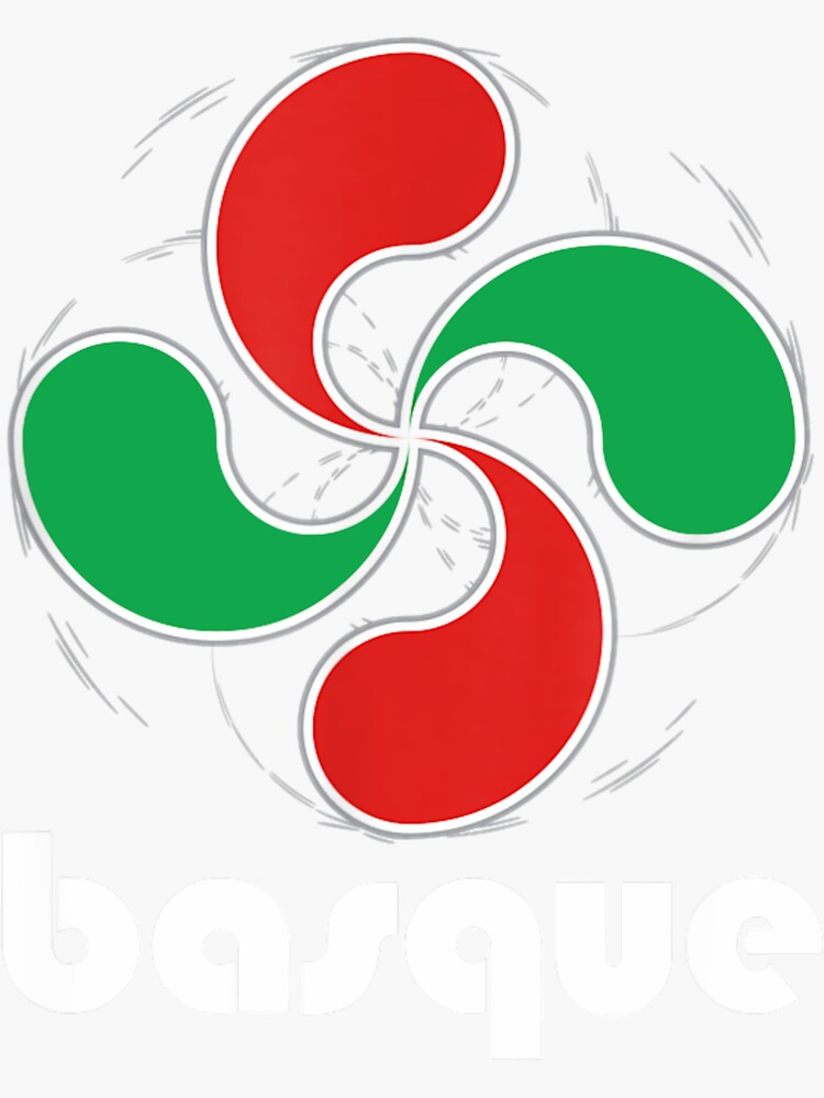 "Basque Pride Lauburu Four Heads Symbol" Sticker for Sale by Gale-Parks ...