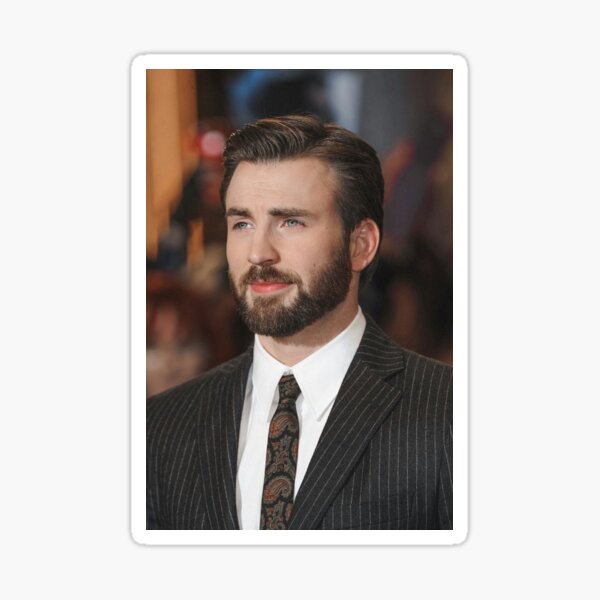 "chris evans " Sticker for Sale by annikamgreen | Redbubble
