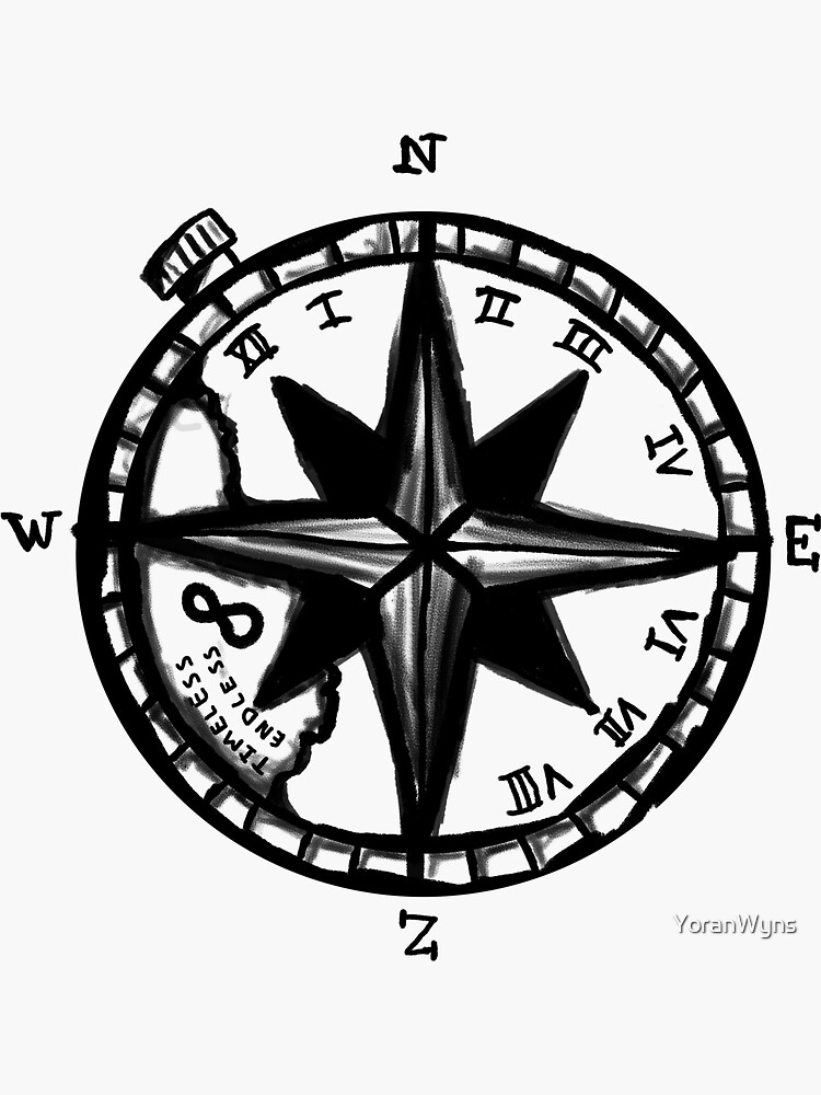 "compas" Sticker by YoranWyns | Redbubble