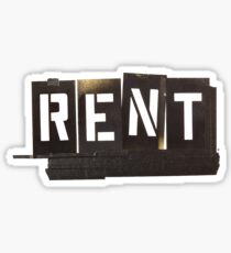 Rent Stickers | Redbubble