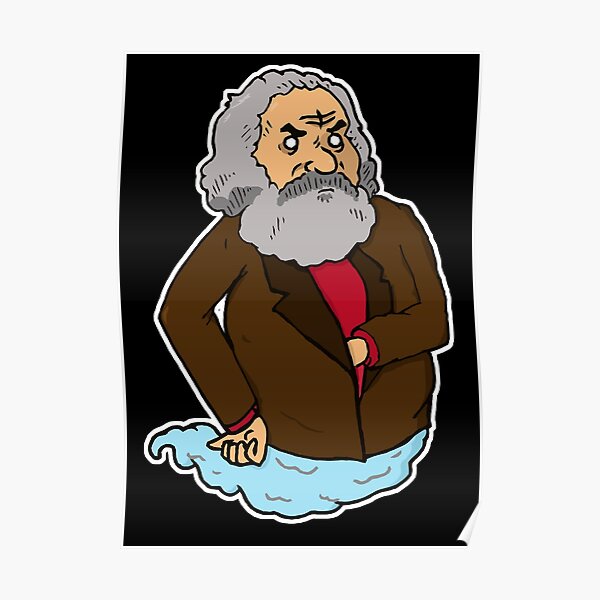 "Dead Theorists: The Ghost of Marx" Poster for Sale by GOATSgear ...