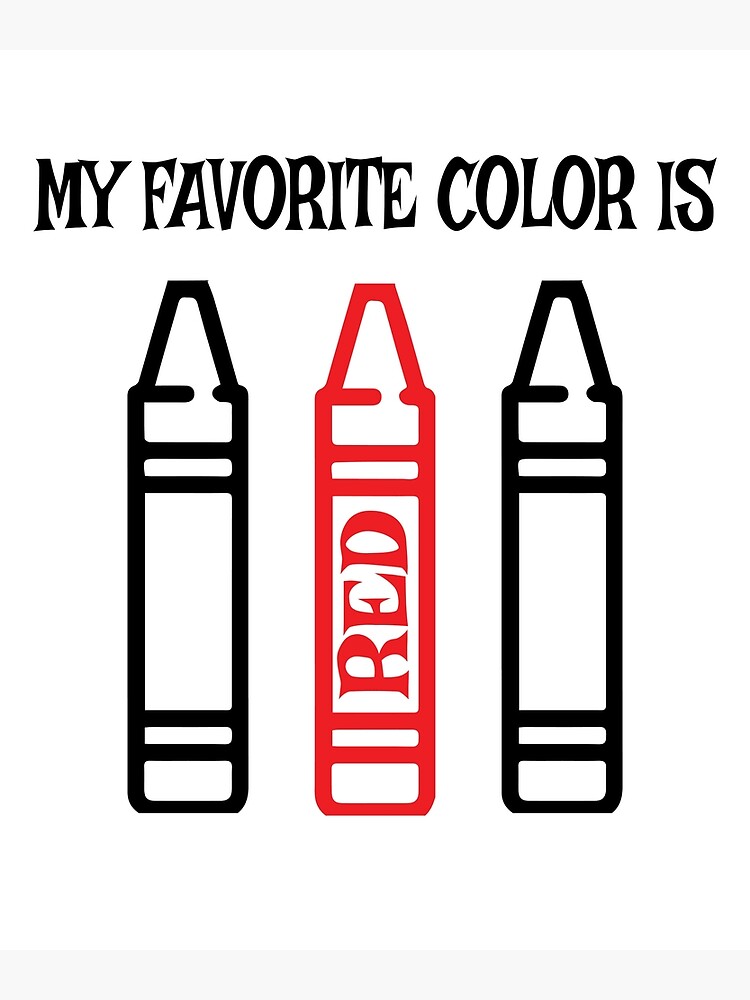 Lámina fotográfica «Mi color favorito es el rojo Ideas de regalos con ...