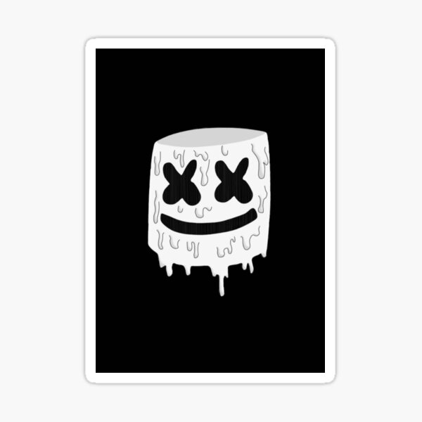 "Marshmello" Sticker for Sale by MrPool34 | Redbubble