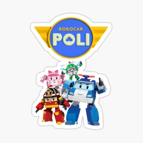 "Robocar Poli Cartoon Show Kids" Sticker by Alastair42 | Redbubble