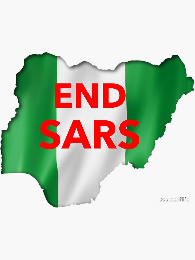 "End SARS in Nigeria" Sticker by sourceoflife | Redbubble