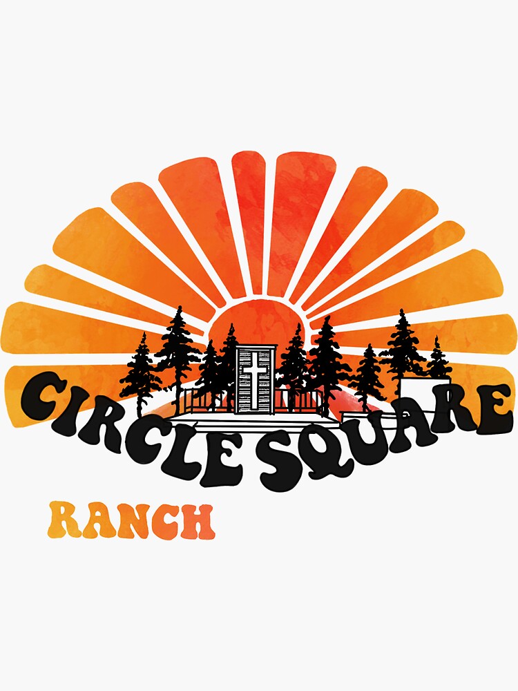 "Circle Square Ranch" Sticker by crdmclay | Redbubble