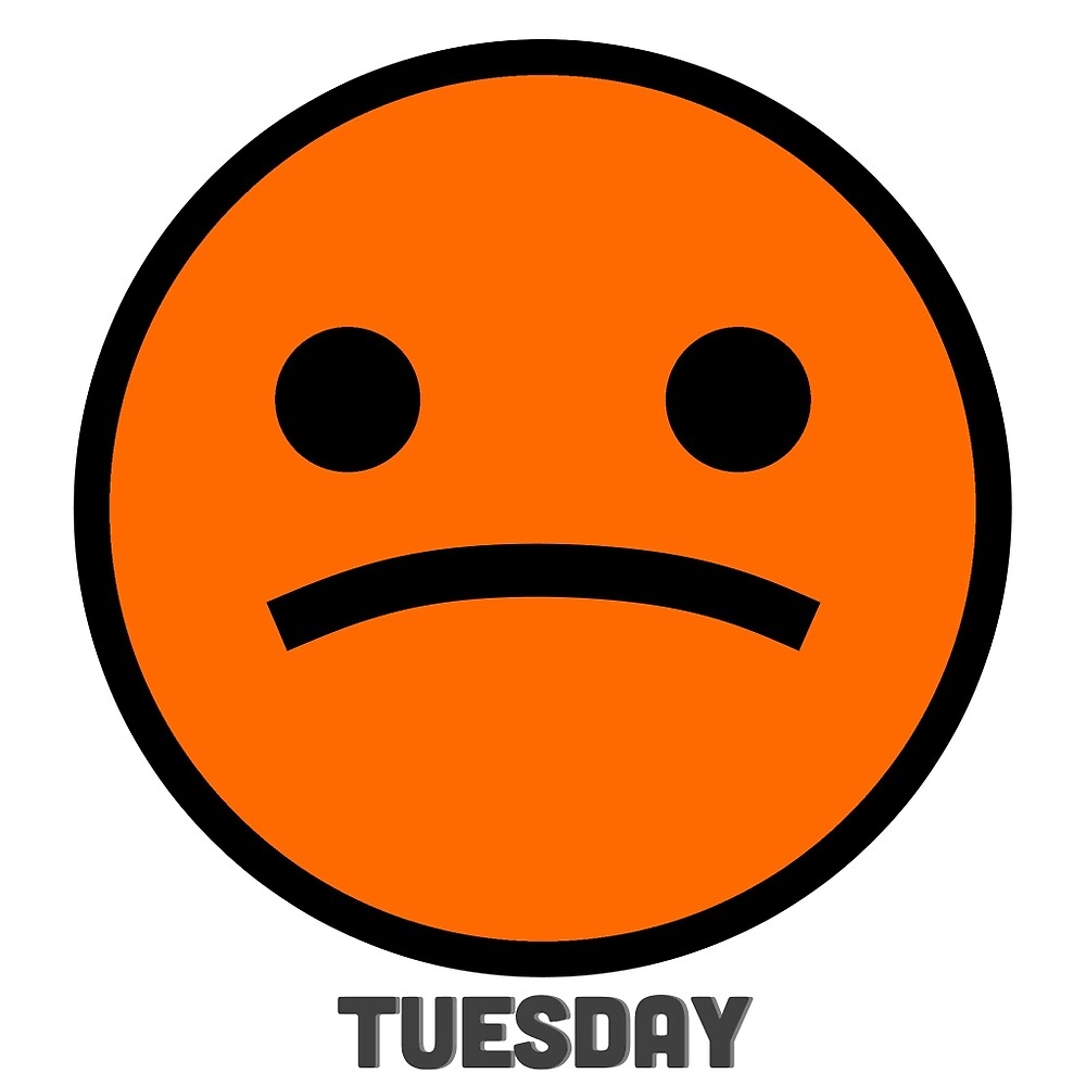 "Tuesday Emoji (#2)" by Danny Devoi (Easy.) | Redbubble