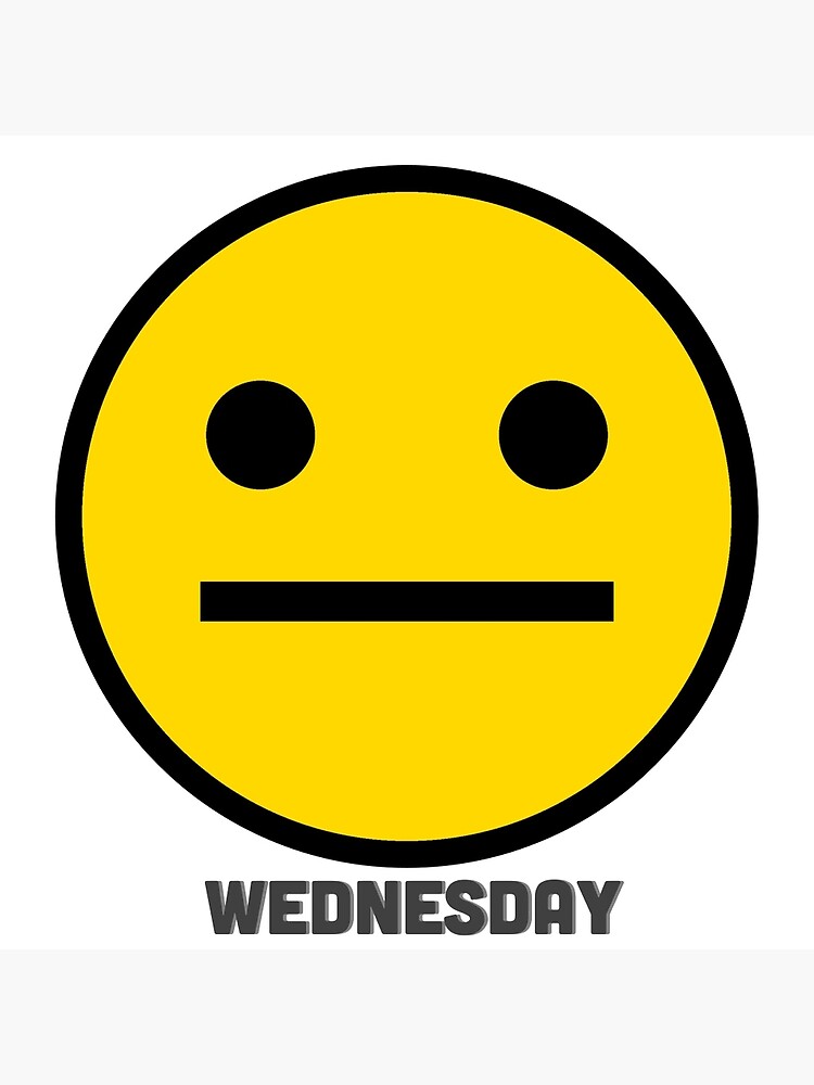 "Wednesday Emoji (#3)" Art Print by BunnyFlufferz | Redbubble